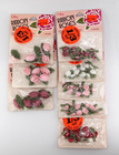 Vintage Ribbon Roses Craft Sewing Accessories Mini Decorations Trim Lot ...