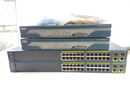 CISCO CCNA CCNP LAB KIT 1801 ROUTER 2960 8 PORT PoE SWITCH LATEST IOS ...