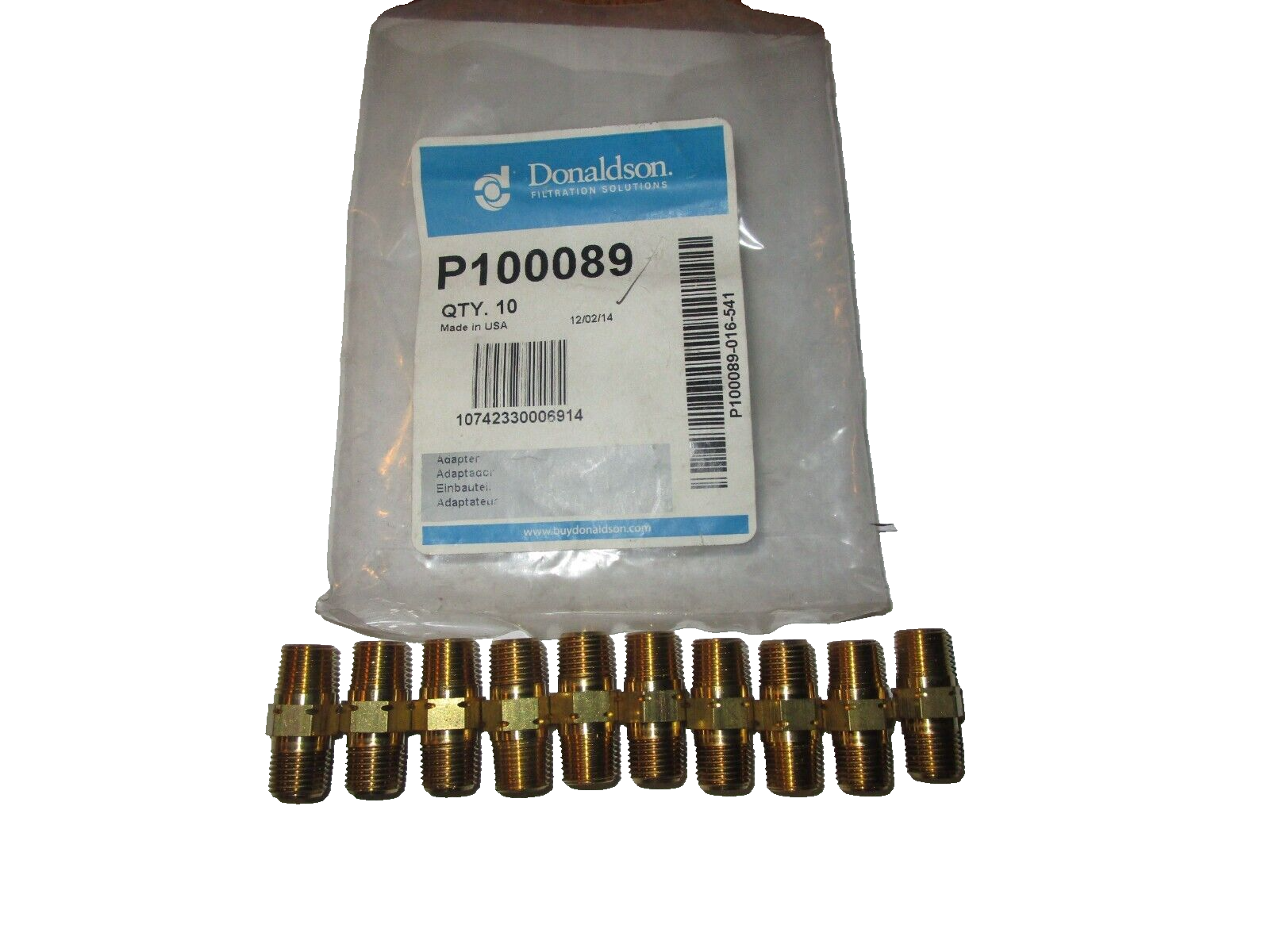 10pk+Donaldson+P100089+Restriction+Indicator+Filter+Fitting+1%2F8%22 ...