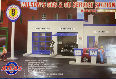 Atlas O Scale Wilson's Gas & Go Service Station Building Kit 669152 ...