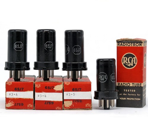 MATCHED QUAD 6SJ7 RCA NOS Tube Valve Röhre Valvola 진공관 真空管 Lampe 电子管 ...