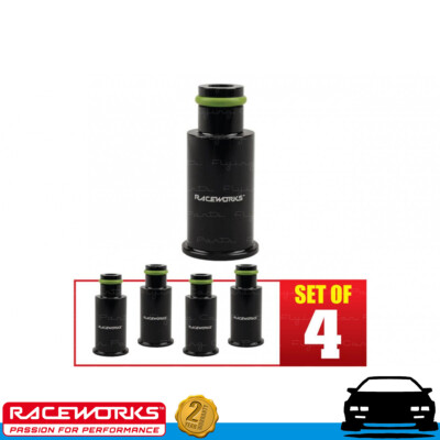 RACEWORKS 4 x Fuel Injector Extension SHORT to Full Length 14mm to 11mm Fuel E85 | eBay Australia