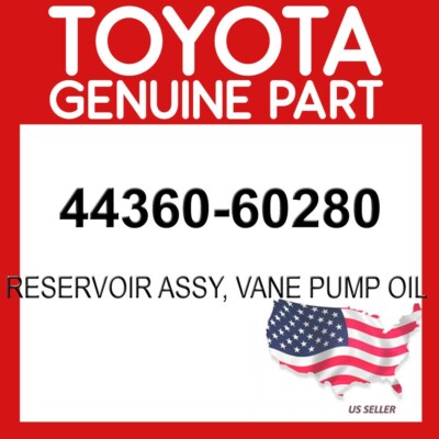 Toyota Genuine 44360-60280 Reservoir Assy Vane Pump Oil OEM 4436060280 ...