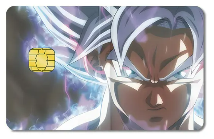 Dragonball Z Goku Credit Card Smart Sticker Skin Pre-cut Small Chips ...