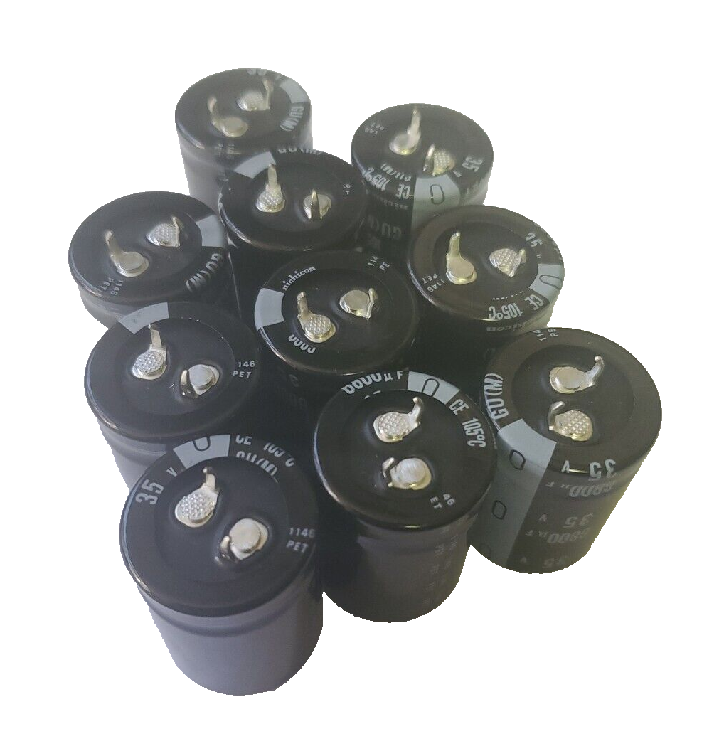Nichicon/NCC 6800uF 35V 35V6800uF Snap-in PSU Amplifier Capacitor 10 ...
