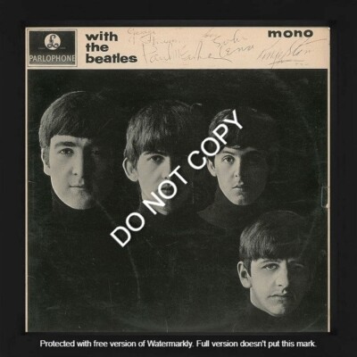 The Beatles Signed Album "With the Beatles" Autographed Record LP Cover ...