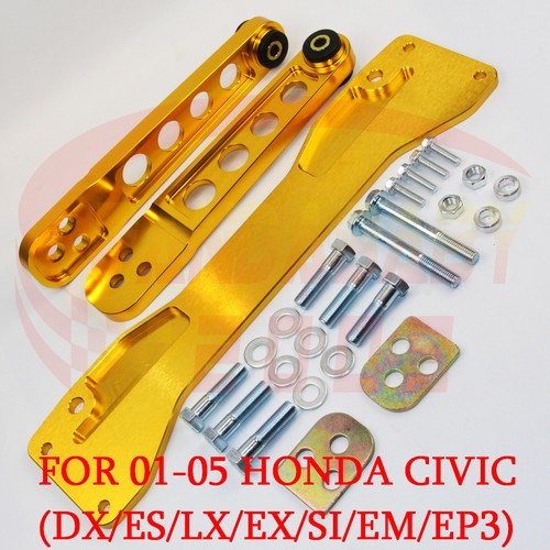Rear LOWER CONTROL ARM SUBFRAME BRACE KIT 01-05 HONDA CIVIC ES LX EX SI ...