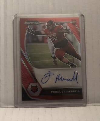 2021 Prizm Draft Picks Forrest Merrill RED Rookie Auto /199 Chargers | eBay
