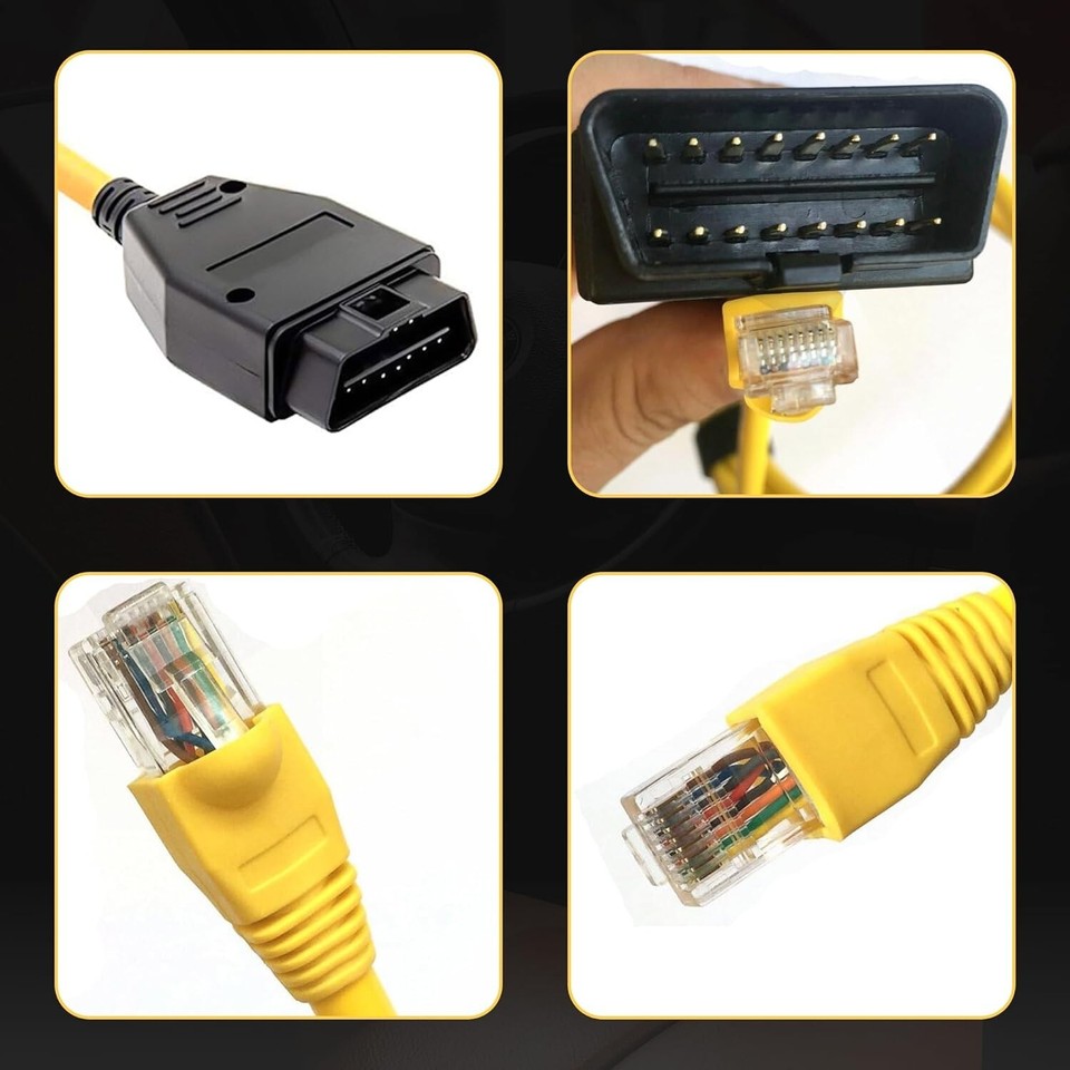 ENET Ethernet Cable For BMW OBD ICOM E-SYS ISTA Bimmercode F- Series ...