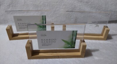 Studio Decor Bamboo Bambou 4x6 Photo Frames Set Of 3 New | eBay