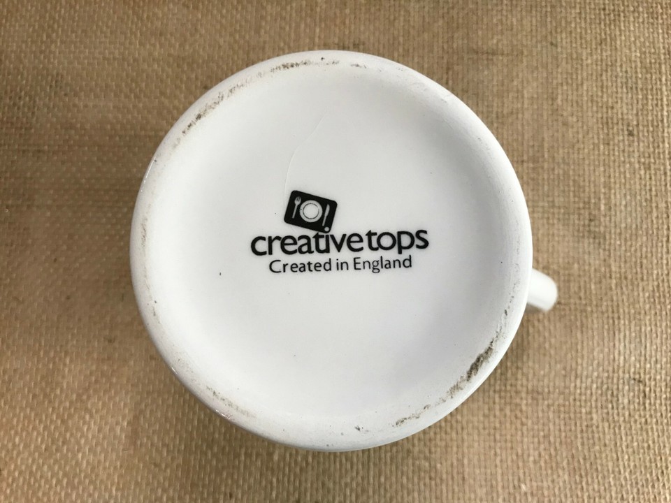 1 Coffee Mug Cup Initial D Black on White Collectible Creative Tops ...