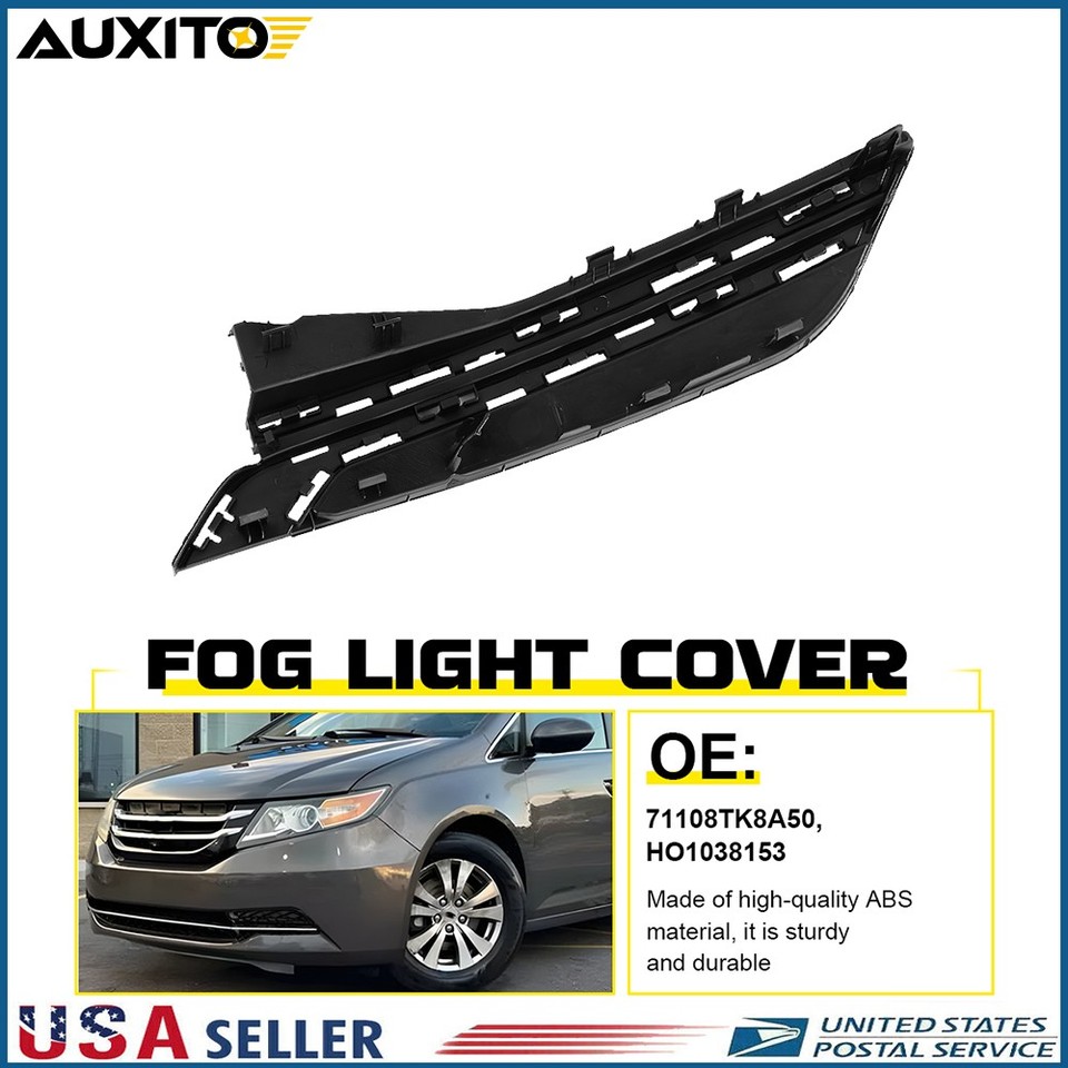Driver Side Fog Light Bezel Cover Trim Black For 2014-2017 Honda ...