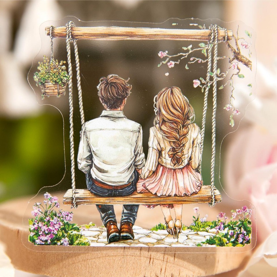 30Pcs Sweet Lovers Couples Stickers Journal Card Album DIY Scrapbooking ...