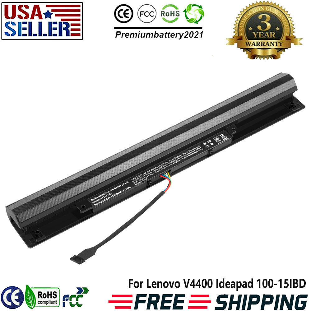 L15S4A01 L15L4A01 Battery For Lenovo Ideapad 100-15IBD 110-15ISK 100 ...