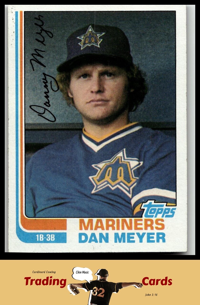 1982 Topps #413 Dan Meyer Seattle Mariners Baseball Card VG/EX | eBay