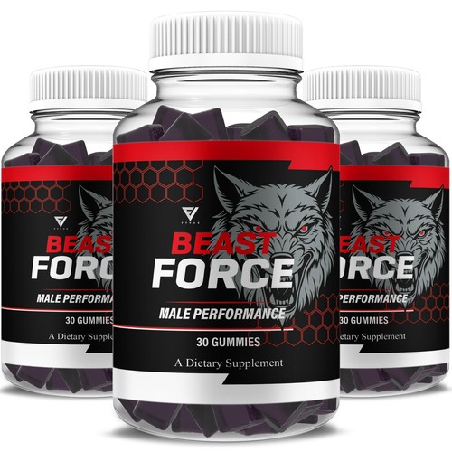 (3 Pack) Beast Force Male Performance, BeastForce Max Strength (3 Month ...