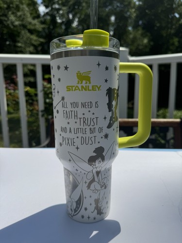 New Stanley 40oz H2.0 Quencher Tumbler in Frost/Electric Yellow Laser ...