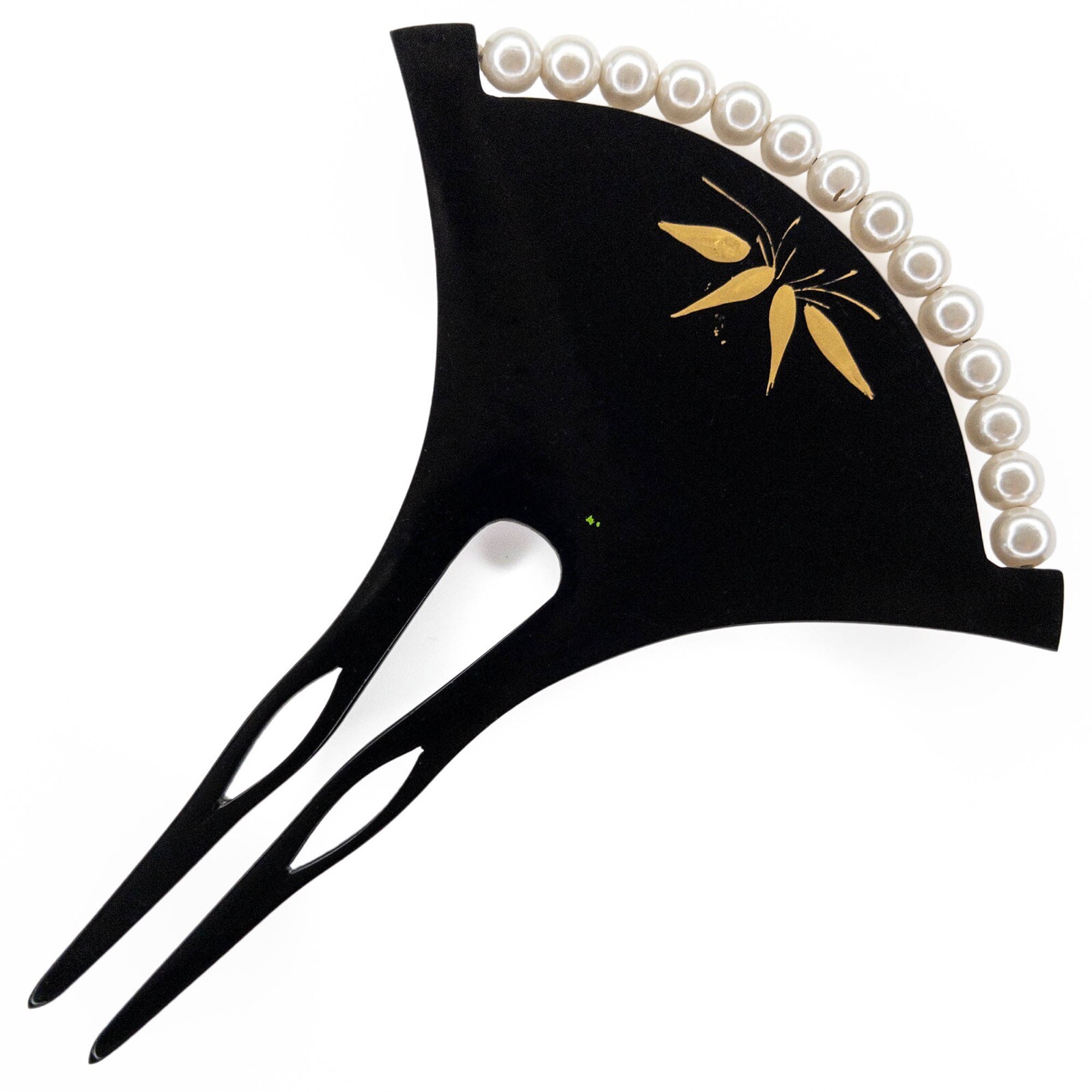 Vintage Japanese Hand-Made Celluloid Ogi Fan Kanzashi Hair Ornament ...