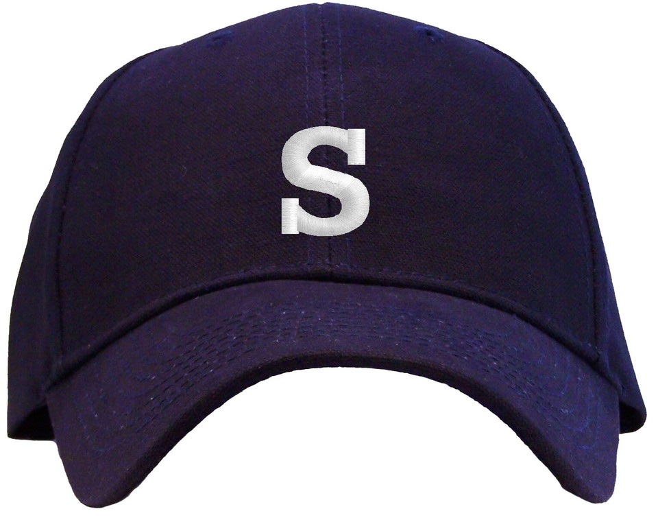 Letter S Initial Embroidered Pro Sport Baseball Cap - Available in 7 ...
