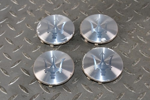 14-20 Ghibli *WORN* Silver Front Rear LH RH Wheel Rim Center Hub Caps ...