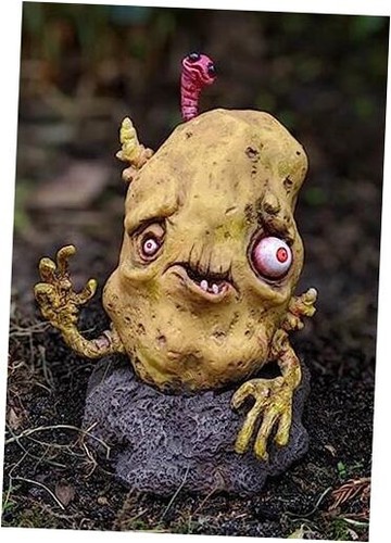 Halloween Vegetable Zombie Statue,Realistic Carrot Potato zombie Garden ...
