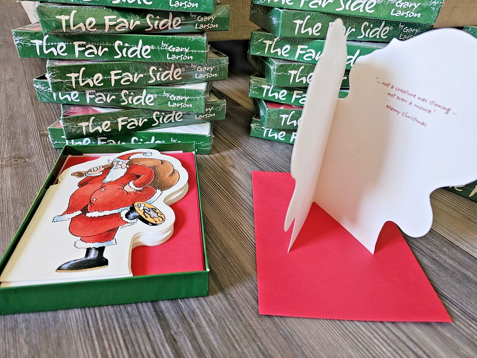 Far Side, Christmas Card, Santa, 'Not A Creature Was Stirring Mouse ...