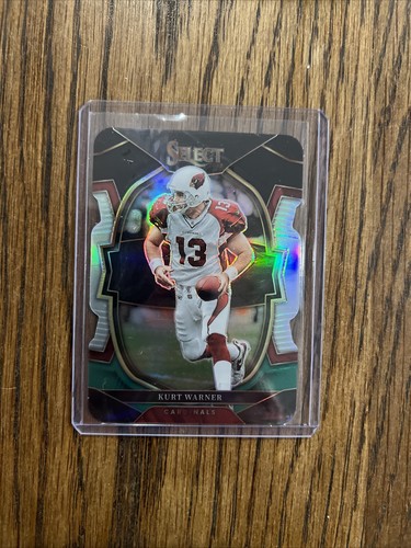 2022 Panini NFL Select Concourse Kurt Warner Black and Green Die Cut ...