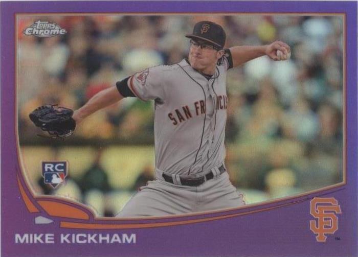 2013 Topps Chrome - Mike Kickham #156 Purple Refractor (RC) for sale ...
