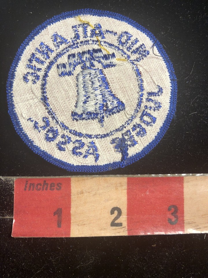 Vintage Blue On Red Liberty Bell Patch MID-ATLANTIC JUDGES ASSOCIATION ...