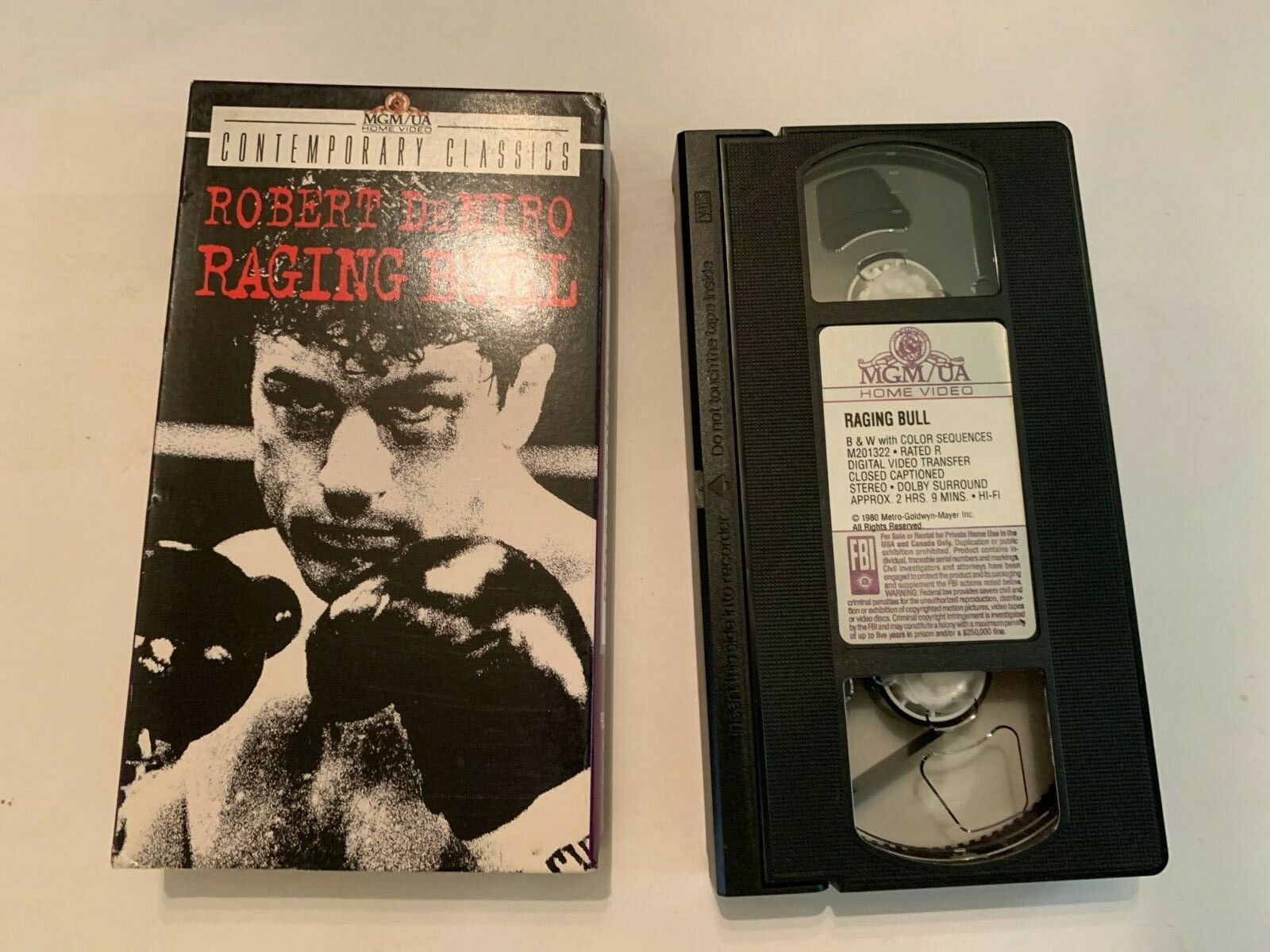 1980 Raging Bull VHS Video Tape Robert De Niro | eBay
