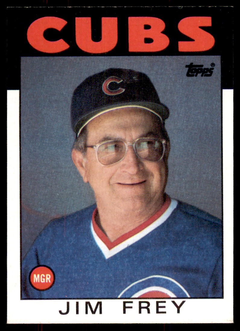 1986 Topps Baseball Card Jim Frey Chicago Cubs #231 | eBay