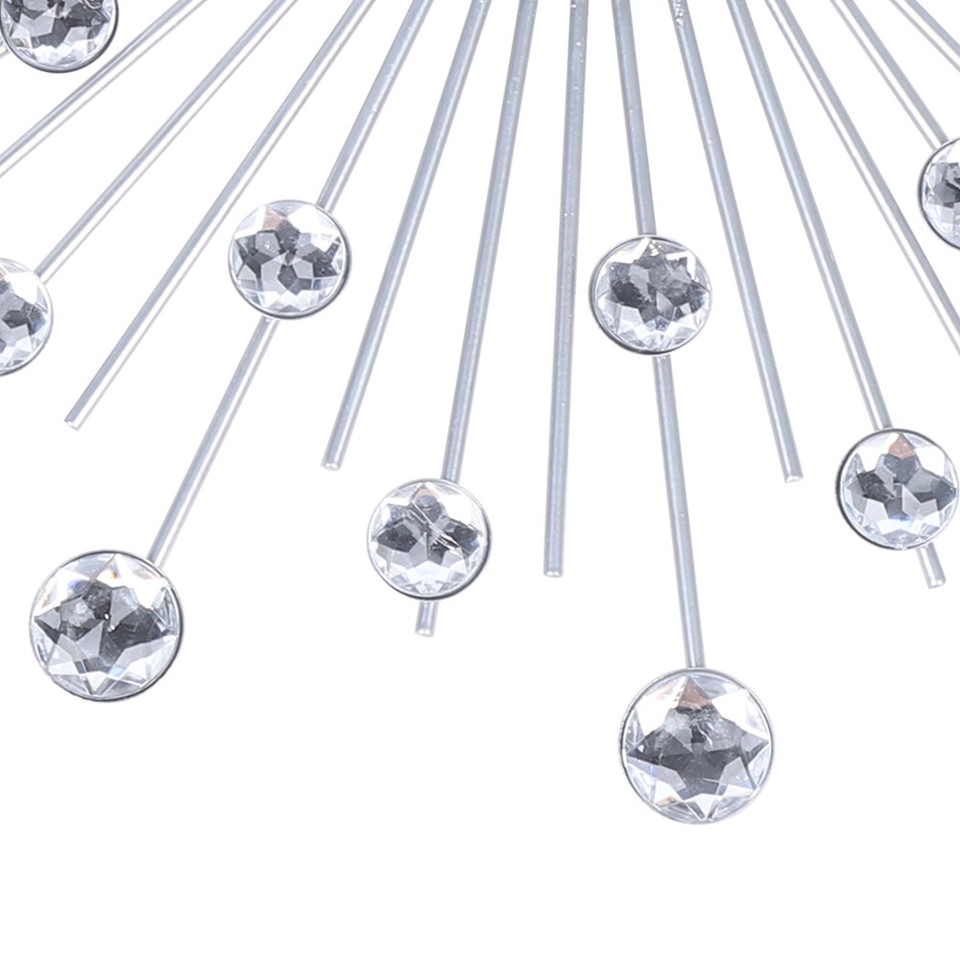 Luxury Modern Large Wall Clock 3D Metal Wall Watch Silent Home Living ...