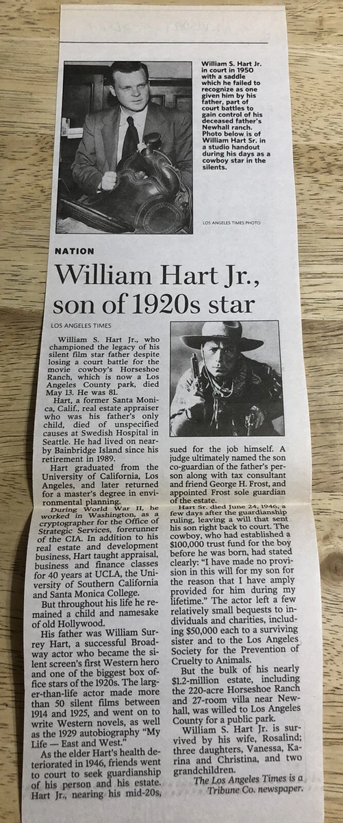 William Hart Obituary