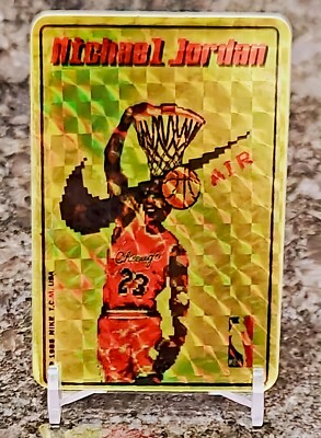 1985 NIKE MICHAEL JORDAN AIR GOLD JEWEL PRISM STICKER SSP HOLO REFLECT ...