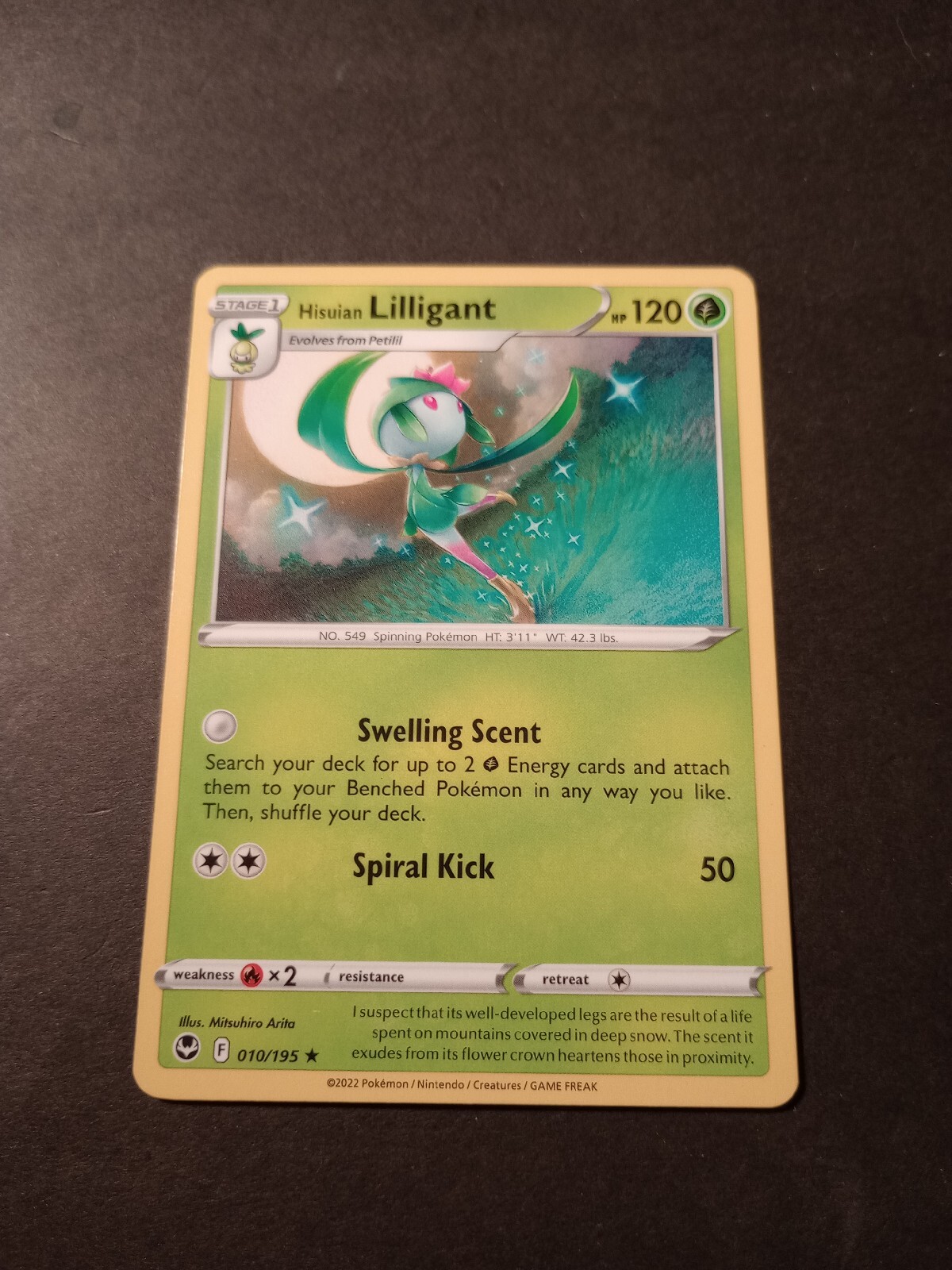 Pokemon Silver Tempest Hisuian Lilligant Rare Card 010/195 NM | eBay