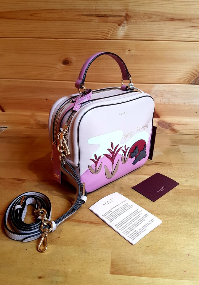 Radley Spring Street Pink Leather Picture Bag Crossbody Multiway New ...
