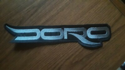 DORO,SEW ON SILVER EMBROIDERED LARGE BACK PATCH | eBay
