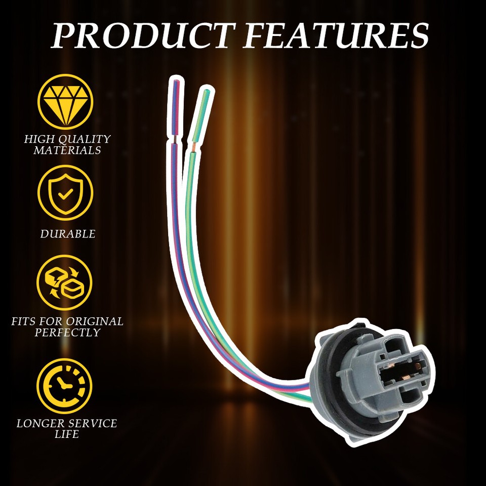 2x 7440 T20 7441 992 Bulb Socket Turn Signal Harness Light Wire Plug ...