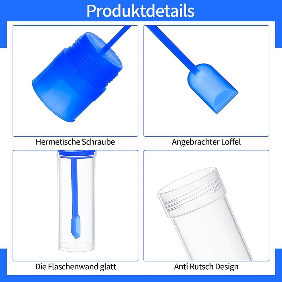 30 Pcs 15ML Stool Containers, Urine Stool Specimen Cups, Plastic Sample ...