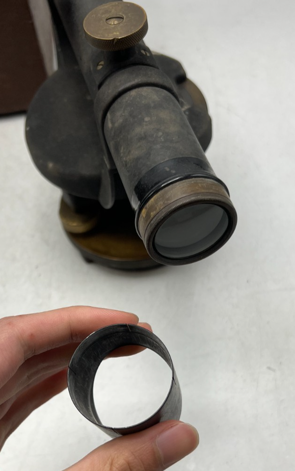 Dietzgen / Keuffel & Esser ? Surveyors Level Transit Scope w/ Wooden ...