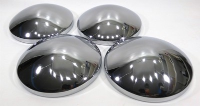 Set 4 Vintage Chrome Baby Moon Hubcaps 9 1/2" for 16" 50 60's Ford ...