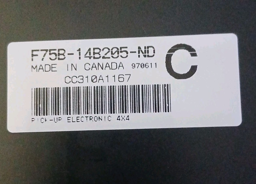 F75B-14B205-ND 1997 1998 FORD F150 GEM BCM BODY CONTROL MODULE ELECTRIC ...