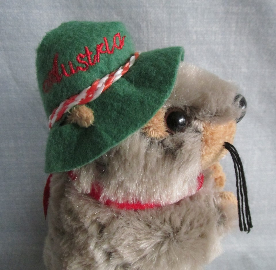 TOPLINE AUSTRIA 7" PLUSH YODELING ALPEN MURMEL MARMOT TOY WITH TAG ...