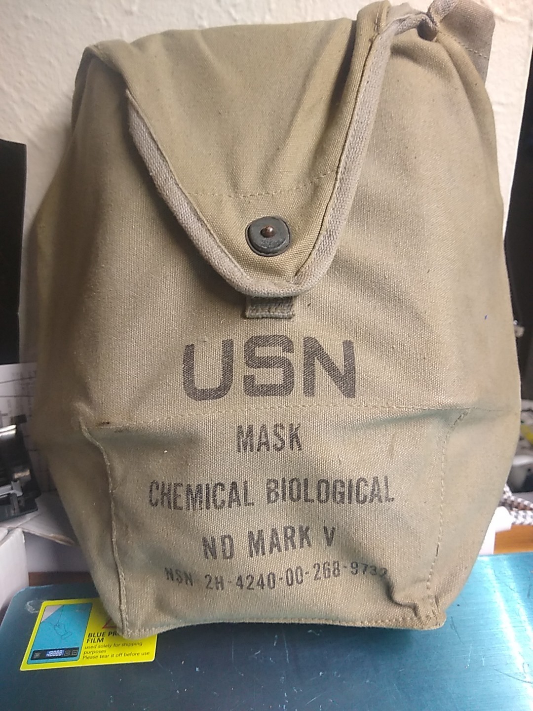 Vintage USN ND MARK V Gas Mask With Canvas Bag Great Condition | eBay