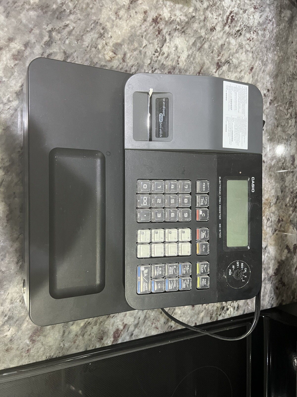 Casio SE-S700 Electronic Cash Register - Black 79767510305 | eBay
