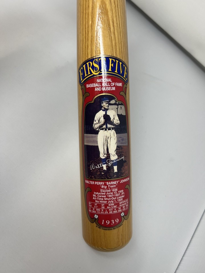 Hall Of Fame First Five 1939 Cooperstown Proof Bat Set Ruth Cobb Wagner ...