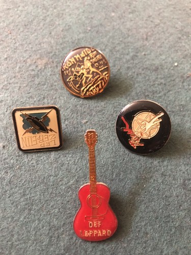 Vintage Rush, Led Zeppelin, Iron Maiden, and Def Leopard Rock Band ...