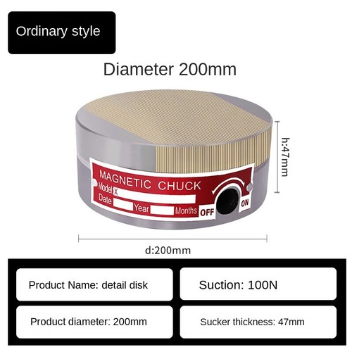 Magnetic table for internal and external grinding of circular permanent ...