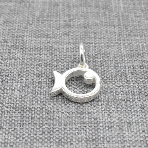 4pcs of 925 Sterling Silver Cut Out Fish Charms for Necklace Bracelet ...