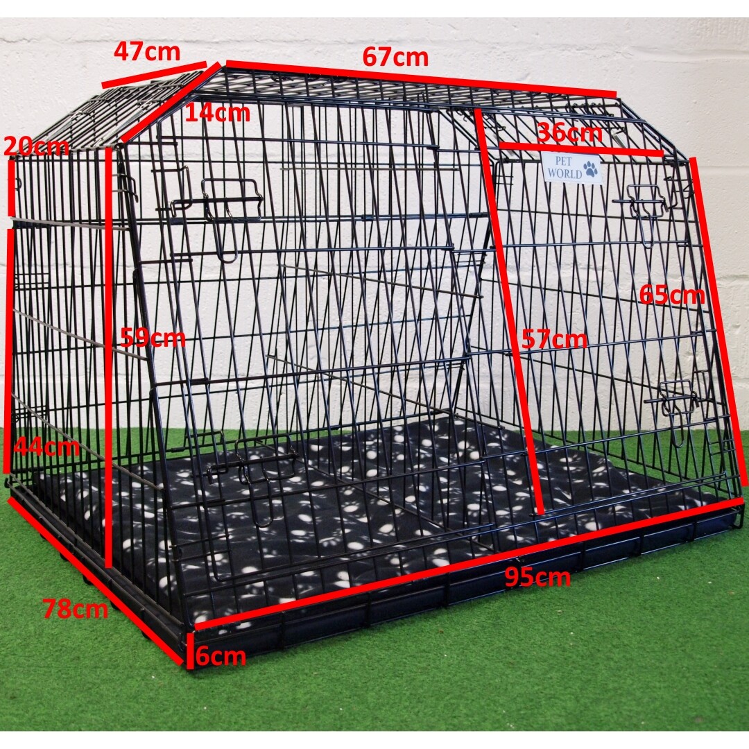 Pet World Volvo XC60 4x4 Sloping Dog Crate - Training and Travel Cage ...